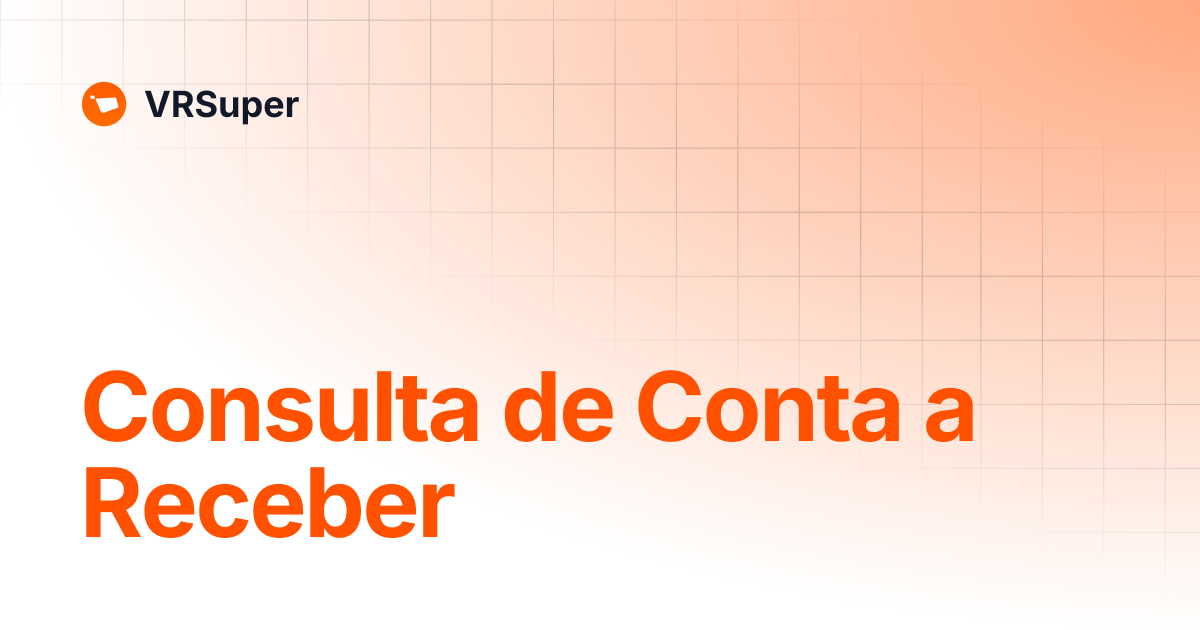 Consulta de Conta a Receber | VRSuper